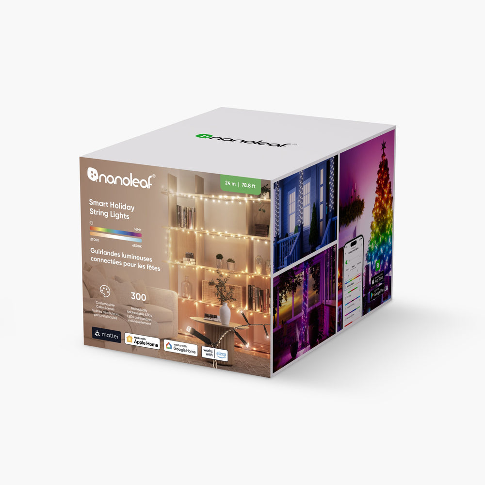 Nanoleaf Matter Thread String Lights | Smart Holiday & All Year LEDs ...