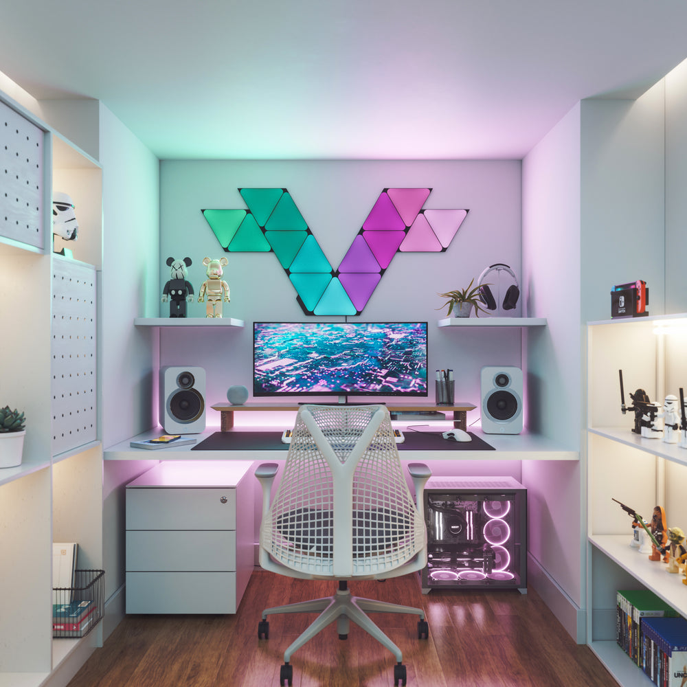 Nanoleaf Shapes Ultra Mini Black Triangles | Limited Edition Smart LED ...