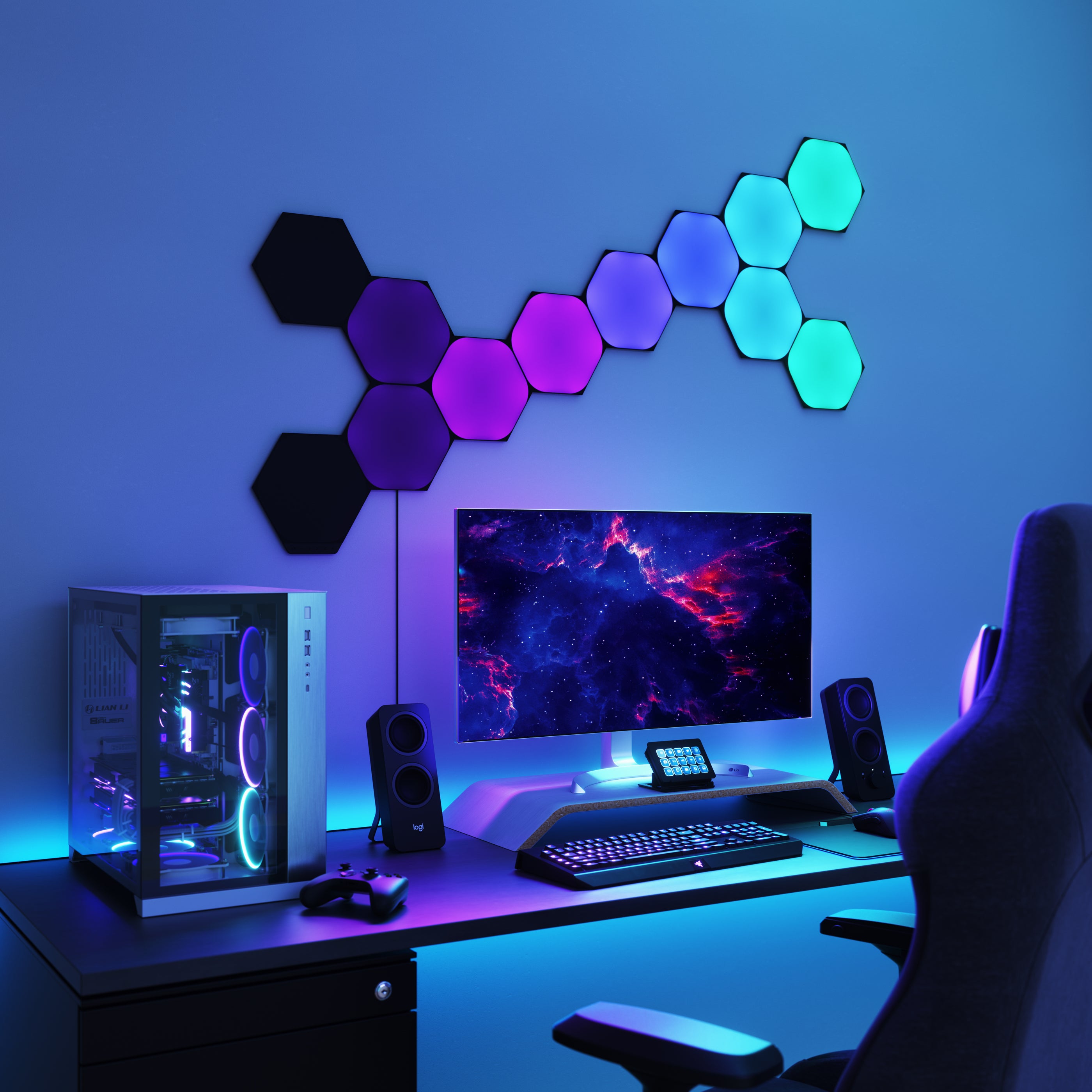 Shapes Limited Edition Ultra Black Hexagons Starter Kit (12 panels ...