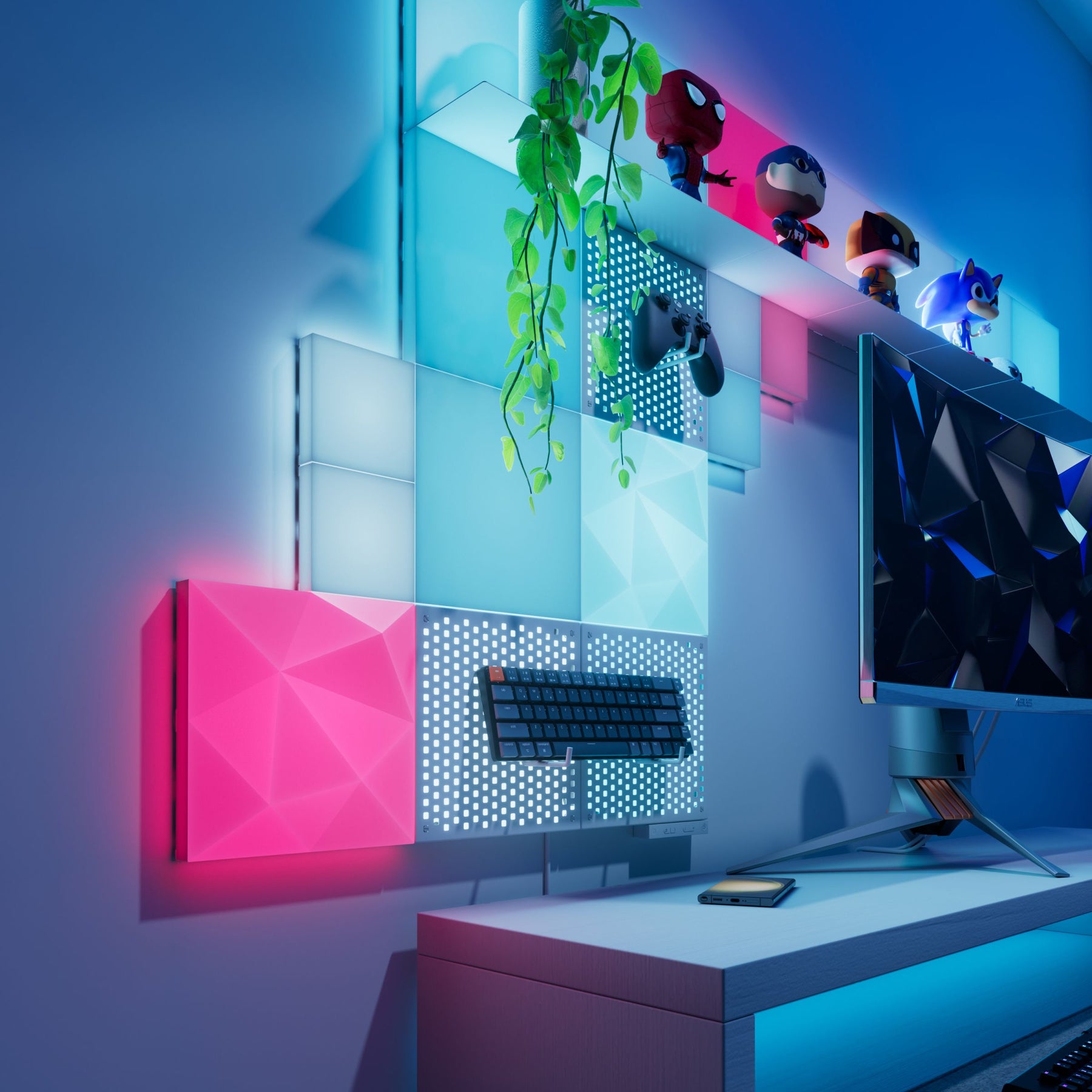 Nanoleaf Blocks Combo XL Smarter Kit | Smart 3D Wall Lights – Nanoleaf ...